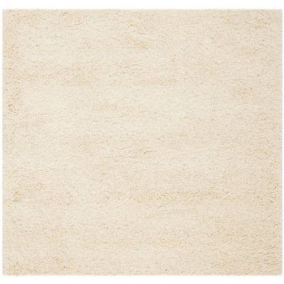 Safavieh California Shag Ivory 9 ft. x 12 ft. Solid Area Rug-SG151-1212 ...
