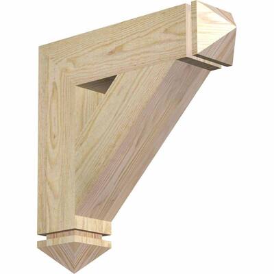 Ekena Millwork 4 in. x 18 in. x 18 in. Douglas Fir Traditional ...