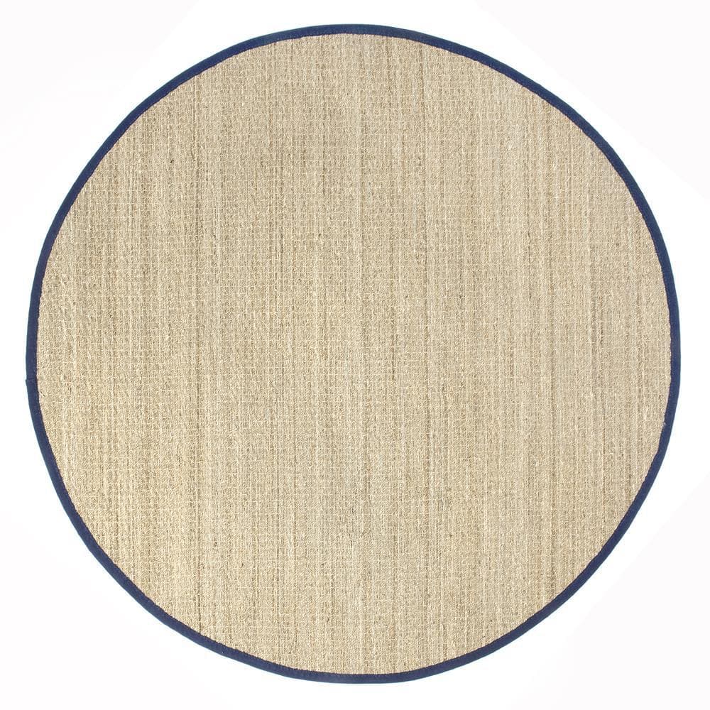 Reviews for nuLOOM Elijah Seagrass with Border Navy 8 ft. x 8 ft. Round ...