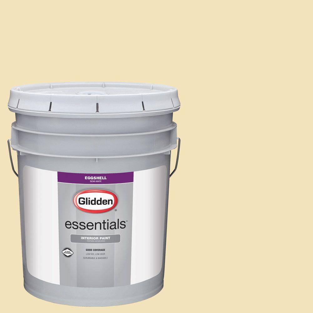 Glidden Essentials 5 gal. #HDGY43D Haystack Eggshell Interior Paint ...