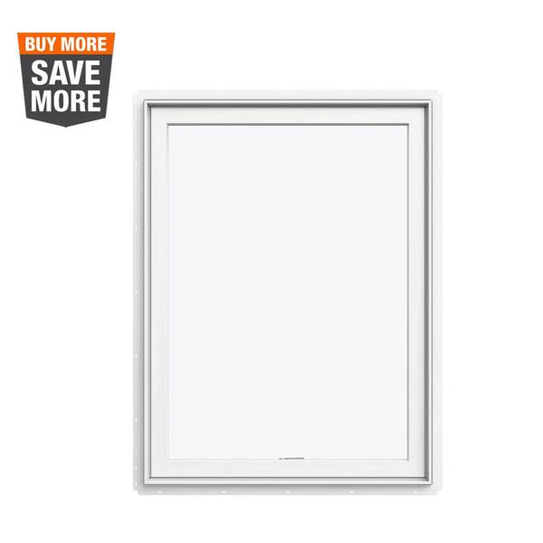 JELD-WEN 36 in. x 48 in. W-5500 Right-Hand Casement Wood Clad Window ...