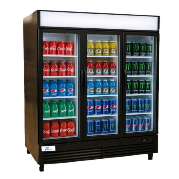Cooler Depot 64 in. 49.8 cu. ft. Commercial Refrigerator Merchandiser 3 ...