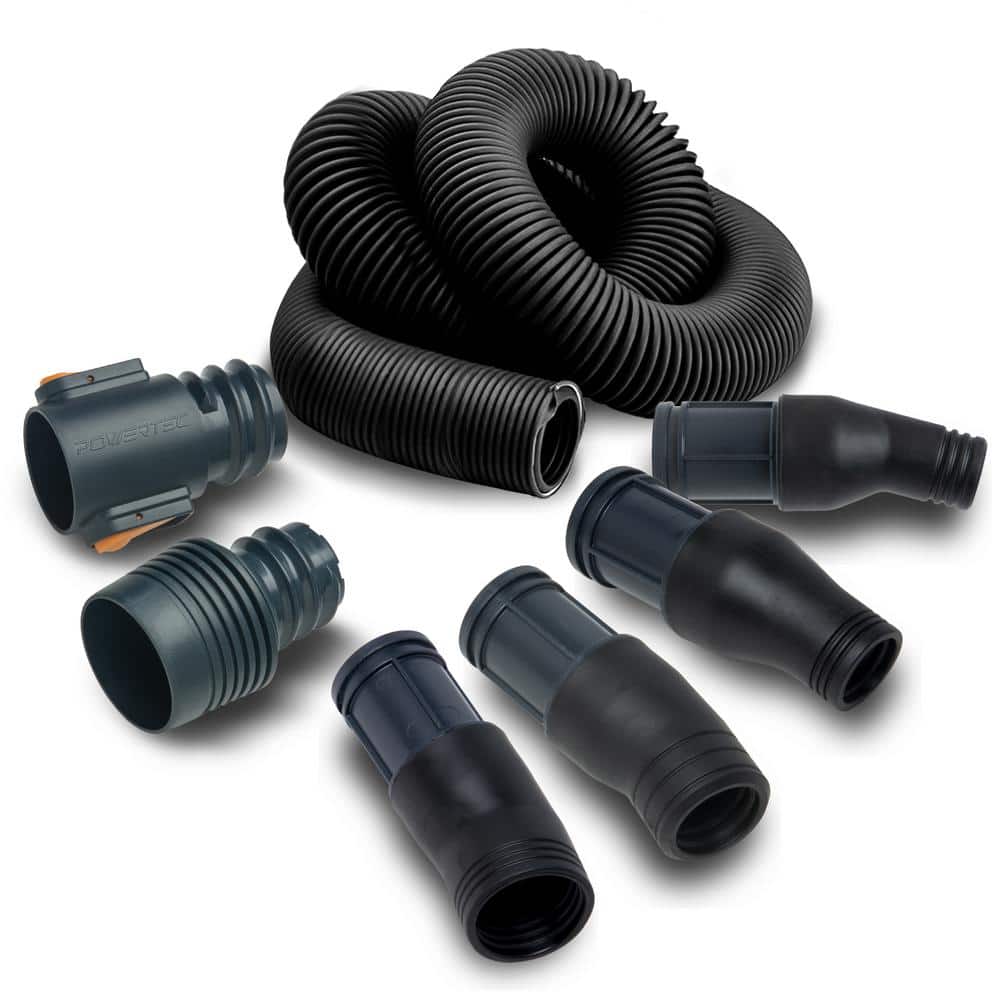 ‎POWERTEC Power Tool Vacuum Dust Collection Hose Kit with 10 ft. Hose ...