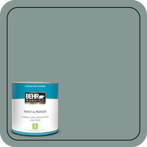 BEHR PREMIUM PLUS 8 oz. #T18-15 In The Moment Satin Enamel Interior ...