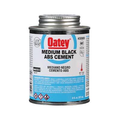 Oatey 8 oz. Clear PVC, CPVC, ABS All-Purpose Pipe Cleaner and Medium ...
