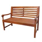 northbeam Nantucket 49 in. Wood Outdoor Bench BCH0350110010 - The Home ...