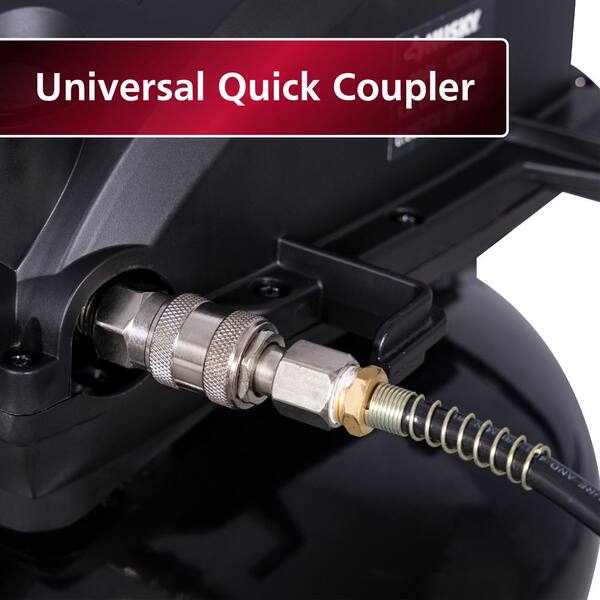 Husky 3 Gal. 120 PSI Portable Electric Oil-Free Light Duty Pancake Air ...