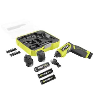 RYOBI USB Lithium Multi-Head Screwdriver with 2.0 Ah Battery and ...