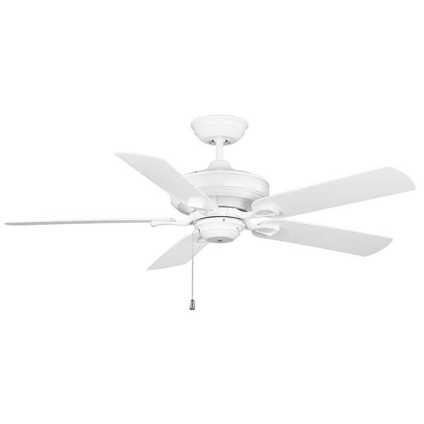 Kathy Ireland Veranda 52 in. Outdoor Satin White Ceiling Fan KICF504 ...