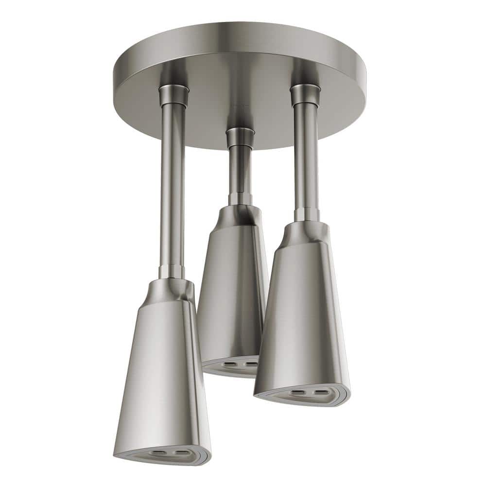 Delta Contemporary 1-Spray Patterns 2.5 GPM 9 in. Ceiling Mount Fixed ...