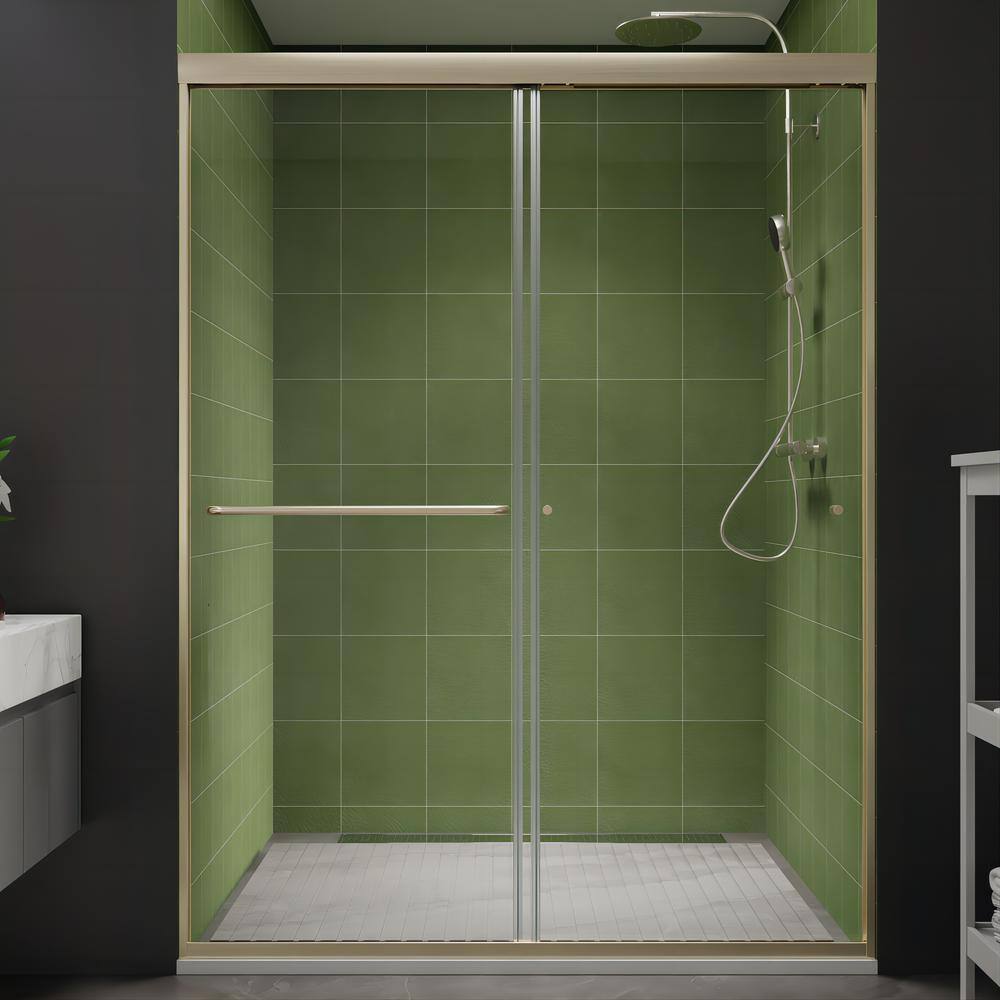 ES-DIY 50 in. to 54 in. W x 70 in. H Sliding Framed Shower Door in ...