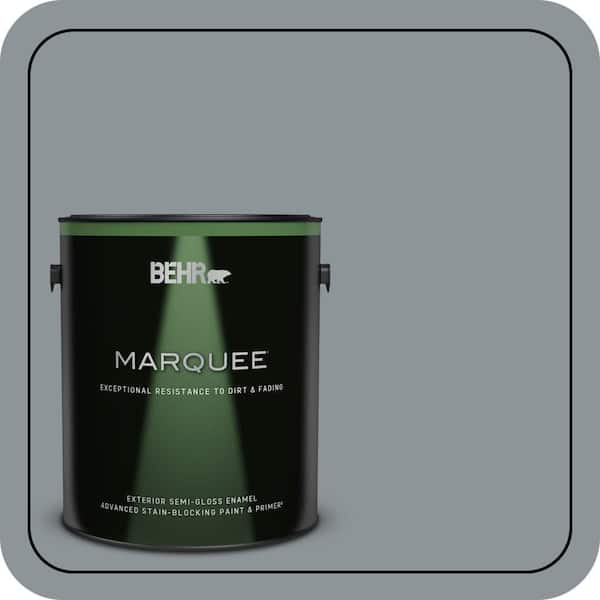 BEHR MARQUEE 1 gal. #N450-4 Moonquake Semi-Gloss Enamel Exterior Paint ...