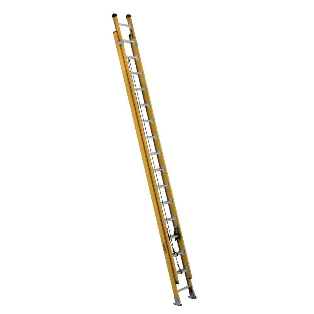 DEWALT 32 ft. Fiberglass Multi-Section Extension Ladder, ANSI, Type IAA ...