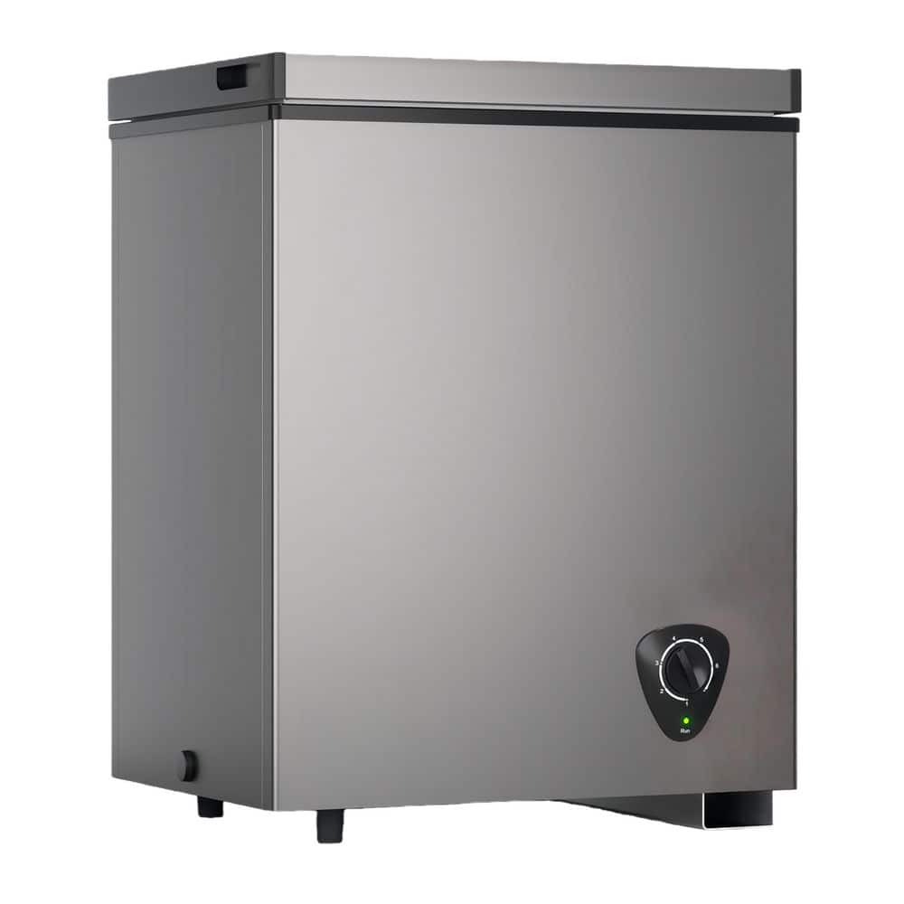 Atemomen 3.5 cu. ft. Manual Defrost Chest Freezer with Portable Pulley ...