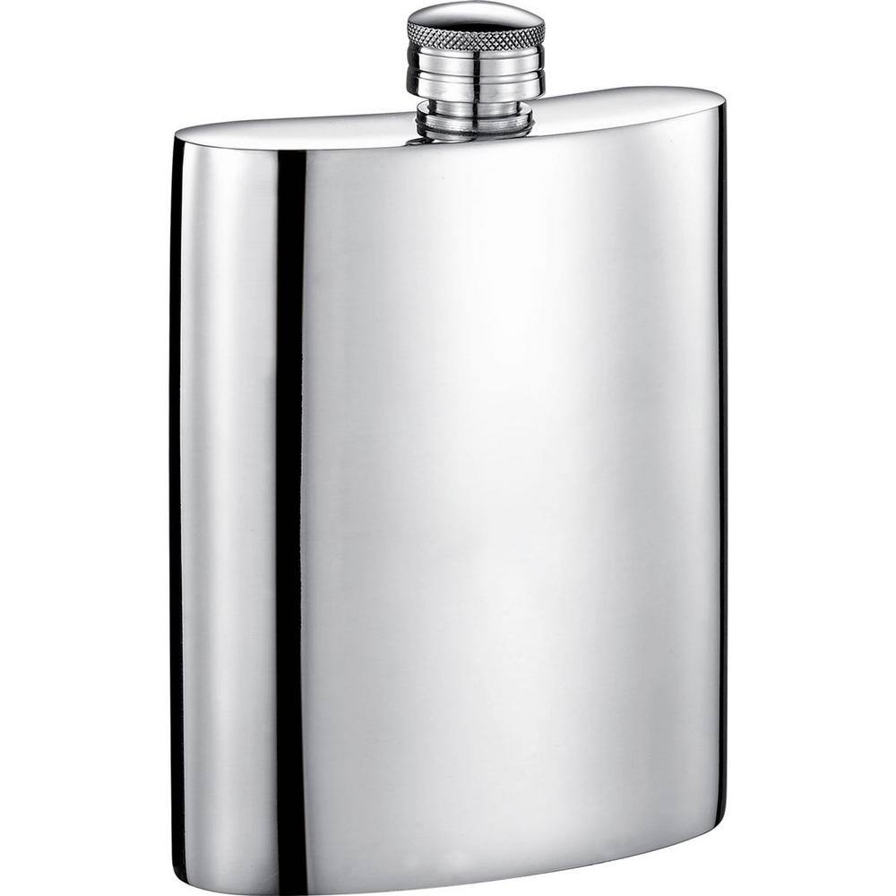 Visol Judge Mirrored Pewter Liquor Flask VF4000 - The Home Depot