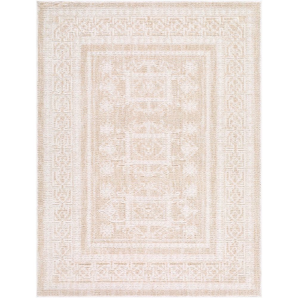 Livabliss ELLE Decor Odeon EDOD-2303 2 ft. x 2 ft. Light Beige Machine ...