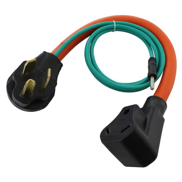 AC WORKS 1.5 ft. 10-30P to TT-30R 30 Amp Old Dryer Plug to 30 Amp RV ...