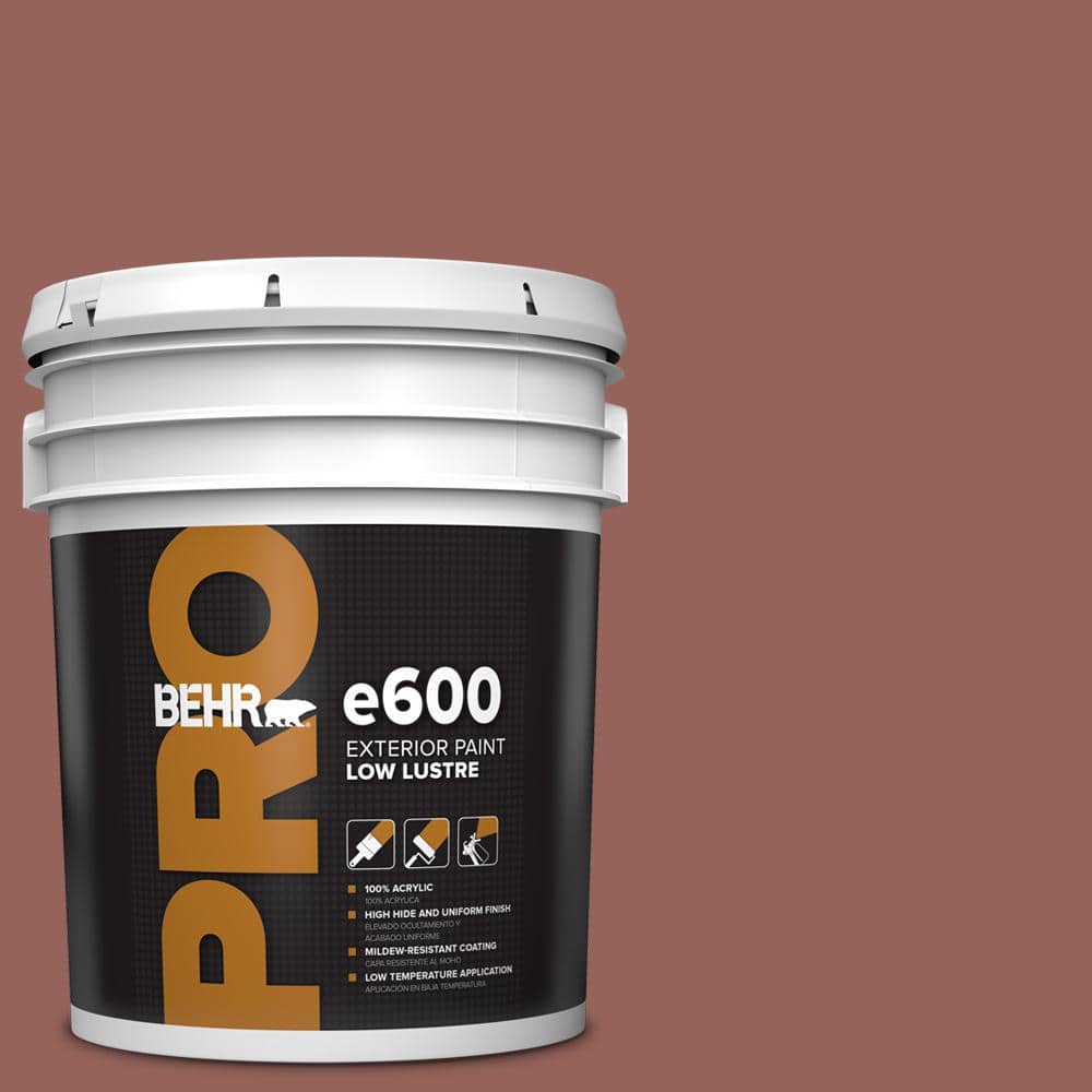 BEHR PRO 5 gal. #ICC-73 Brick Hearth Low Luster Exterior Paint PR62305 ...