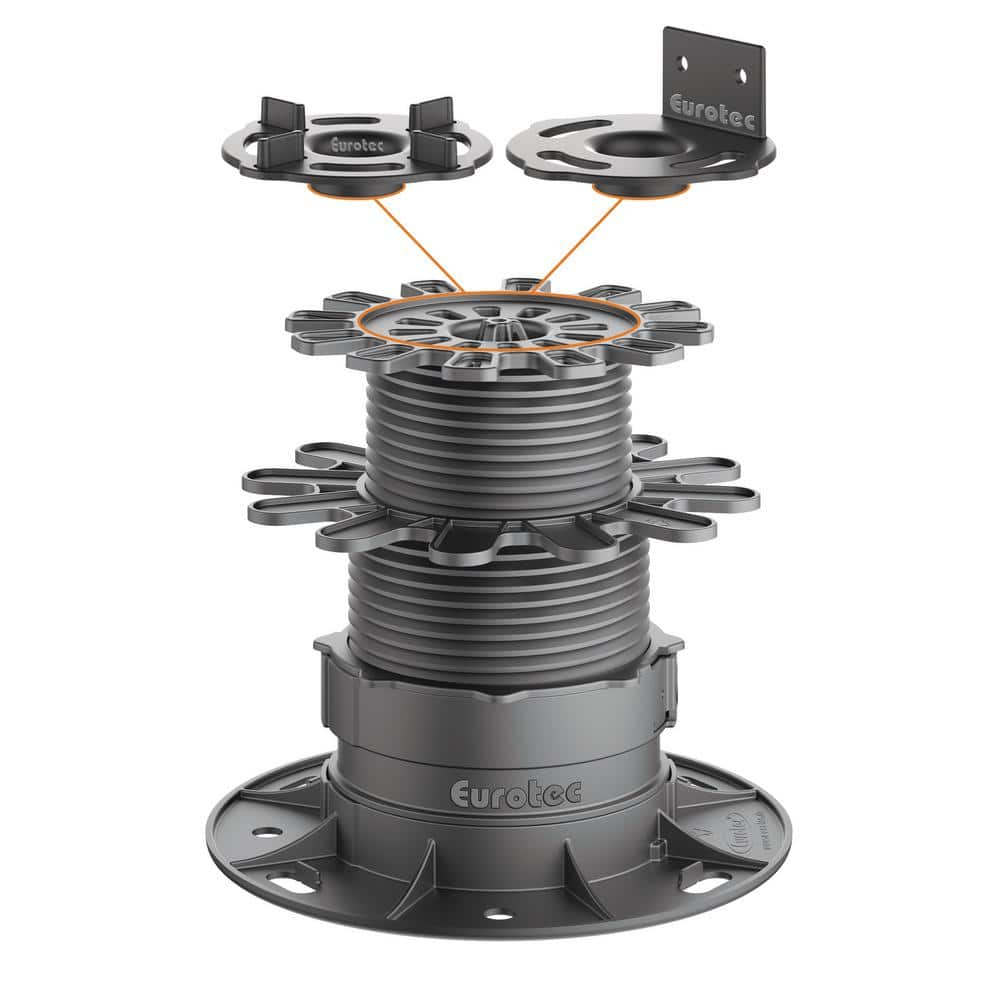 Eurotec Deck Support Plastic Adjustable Pedestal PRO XL - (10-Pieces ...
