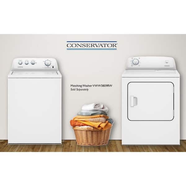 CONSERVATOR 6.5 cu. ft. Vented Front load Electric Dryer in White with ...