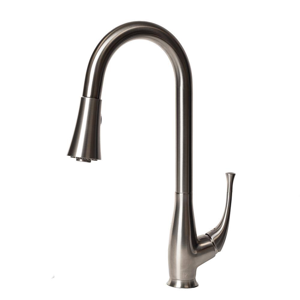 ZLINE Kitchen and Bath ZLINE Castor Kitchen Faucet in Brushed Nickel ...