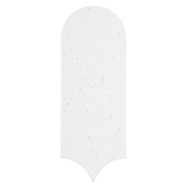 ANDOVA Picole Chisma White 3 in. x 9 in. Popsicle Terazzo Look Satin ...