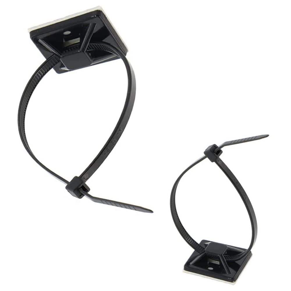 Yichuhaoxi Self Adhesive Wire Clips Cable Zip Tie Mounts 3/4 with 6 in ...