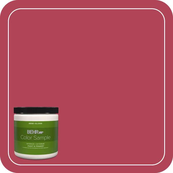 BEHR PREMIUM PLUS 8 oz. #130B-7 Cherry Wine Semi-Gloss Interior ...
