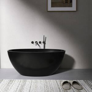 Xspracer Foyil 55 in. x 28 in. Solid Surface Stone Resin Flatbottom ...