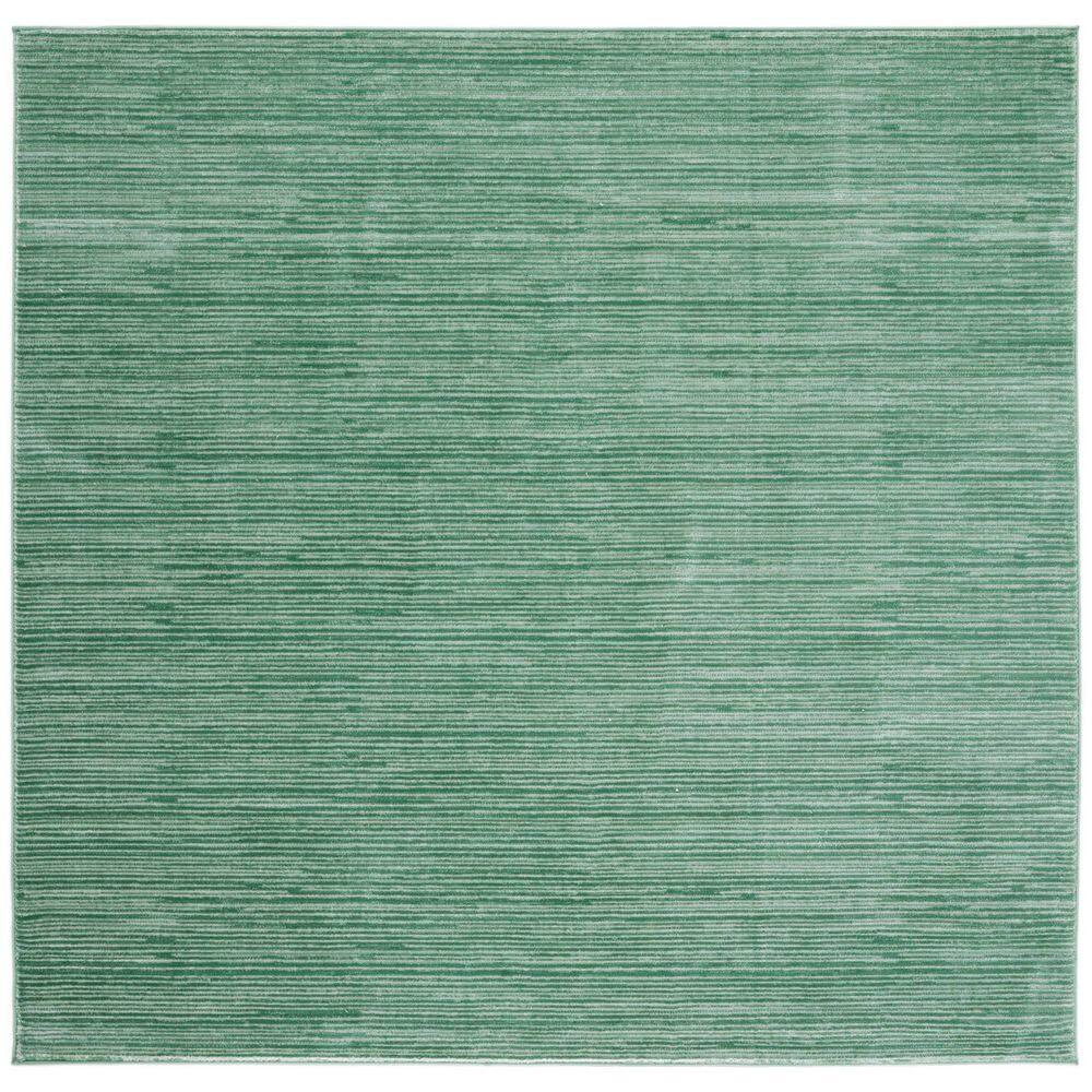 SAFAVIEH Vision Light Green 8 ft. x 8 ft. Solid Marle Square Area Rug ...