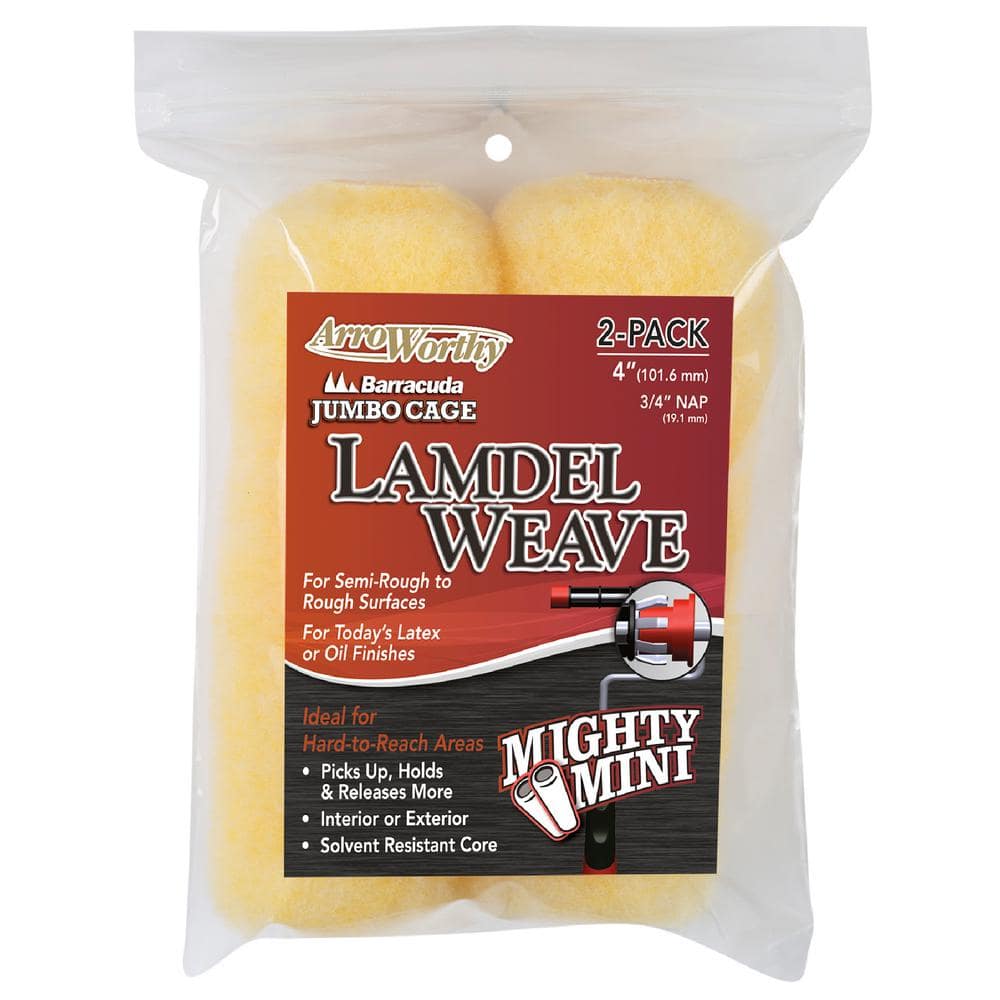 ArroWorthy 4 in. x 3/4 in. Jumbo Lambdel Weave Polyester Mini Roller ...