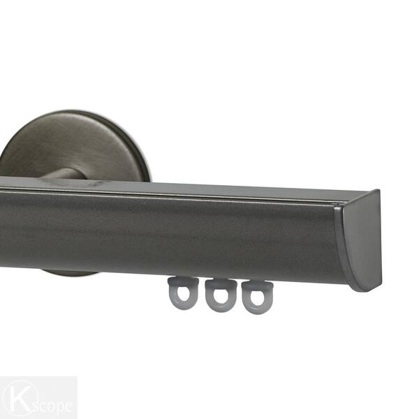 Art Decor Invisible 48 in. Non-Adjustable 1-1/8 in. Single Traverse ...