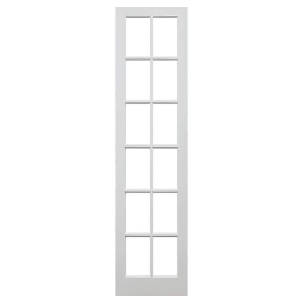 Builders Choice 30 in. x 96 in. Solid Core 12 Lite Clear Glass TDL ...