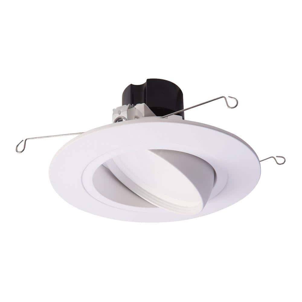 HALO RA 5 in. and 6 in. White Integrated LED Recessed Ceiling Light ...