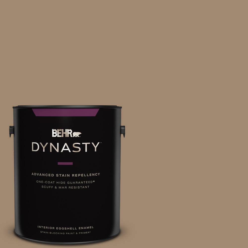 BEHR DYNASTY 1 gal. #700D-5 Toffee Crunch One-Coat Hide Eggshell Enamel ...