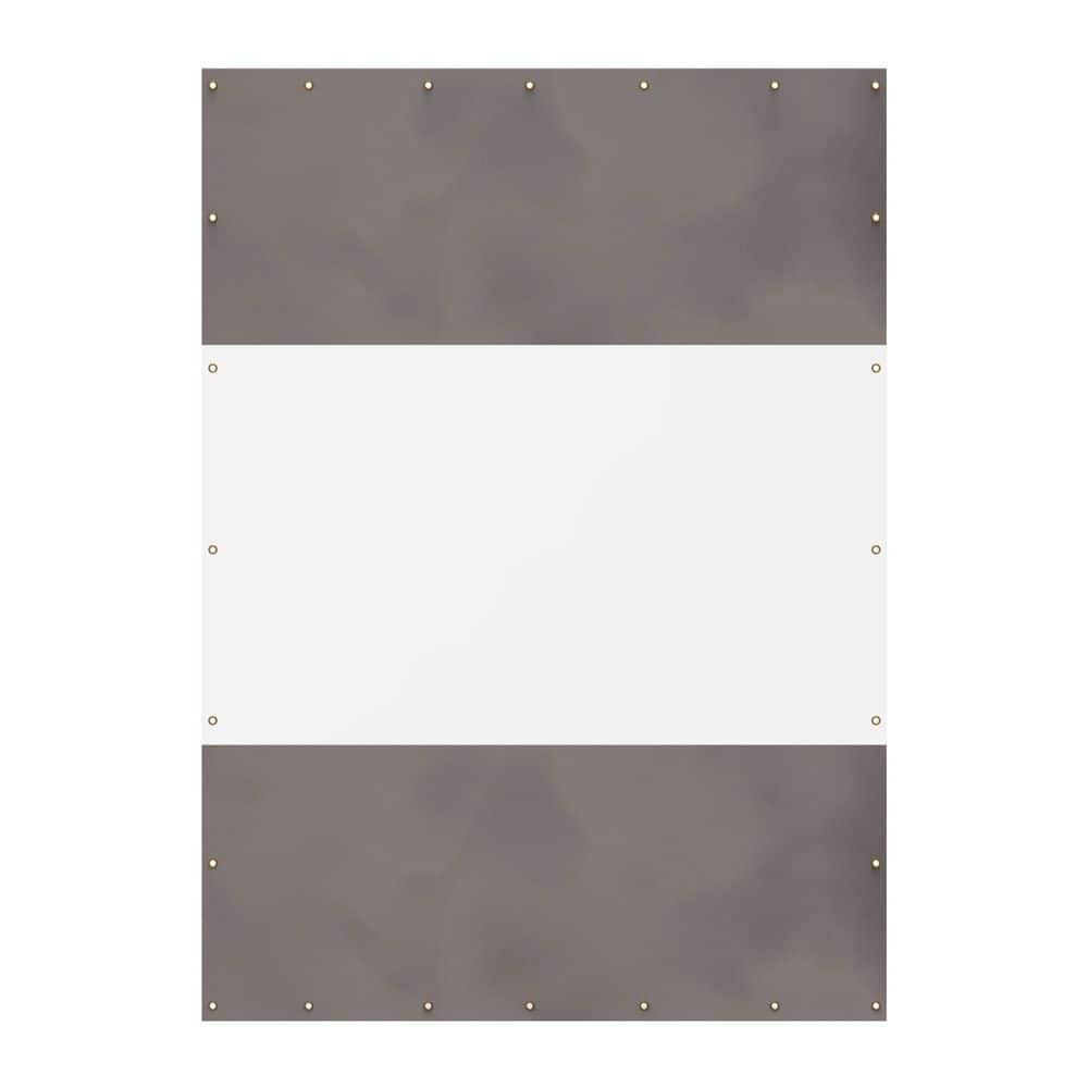 Wildaven 10 ft. x 7 ft. Waterproof PVC Privacy Screen in Gray LKHR ...