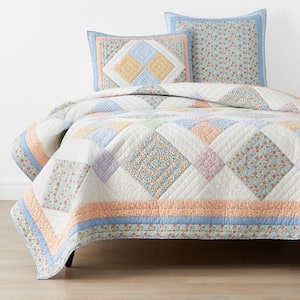 The Company Store Lalita Floral Patchwork Multi Full/Queen Cotton Quilt 51220Q-FQ-MULTI - The ...