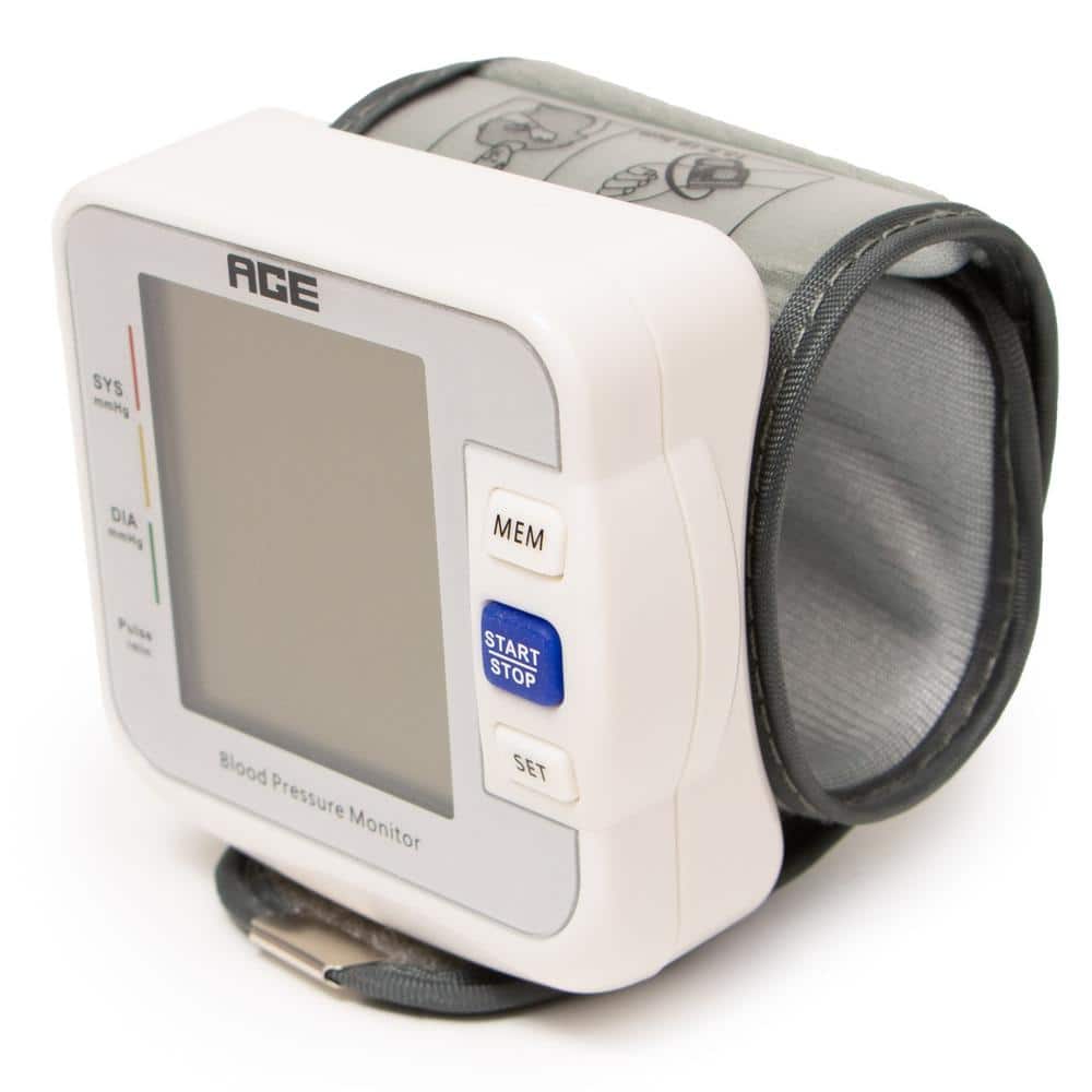 PLUMBFLEX Digital Wrist Blood Pressure Monitor Large LCD Display DS ...