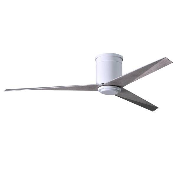 Atlas Eliza 56 in. Indoor/Outdoor Gloss White Ceiling Fan with Remote ...