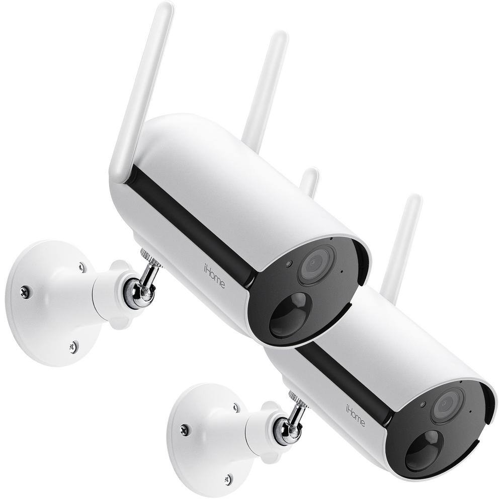 iHome Insight Smart Battery Outdoor 1080p Wi-Fi Security Camera with ...