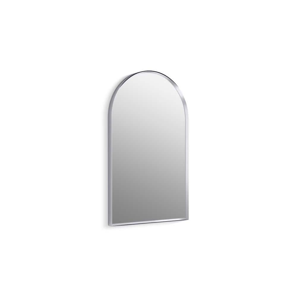 KOHLER Essential 20 in. X 32 in. Arch Framed Mirror in Polished Chrome ...