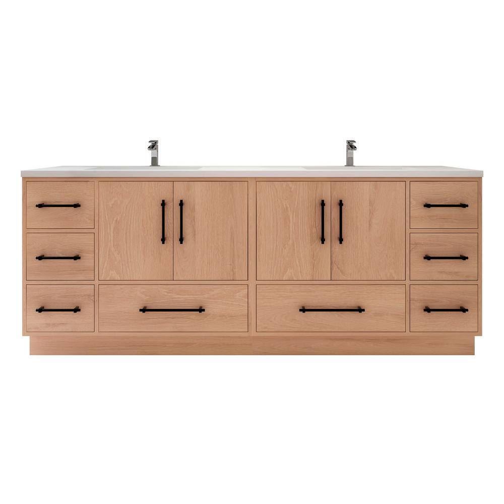 BV Better Vanity Victoria 84 in. W x 20 in. D x 35 in. H Double Sink ...