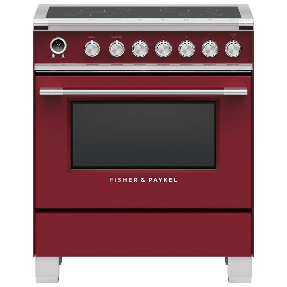 Fisher & Paykel Classic 30 in. 3.5 cu. ft. Induction Range 4 Zone with ...