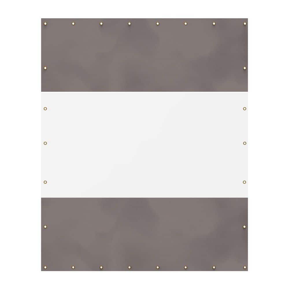 Wildaven 10 ft. x 8 ft. Waterproof PVC Privacy Screen in Gray LKHR ...