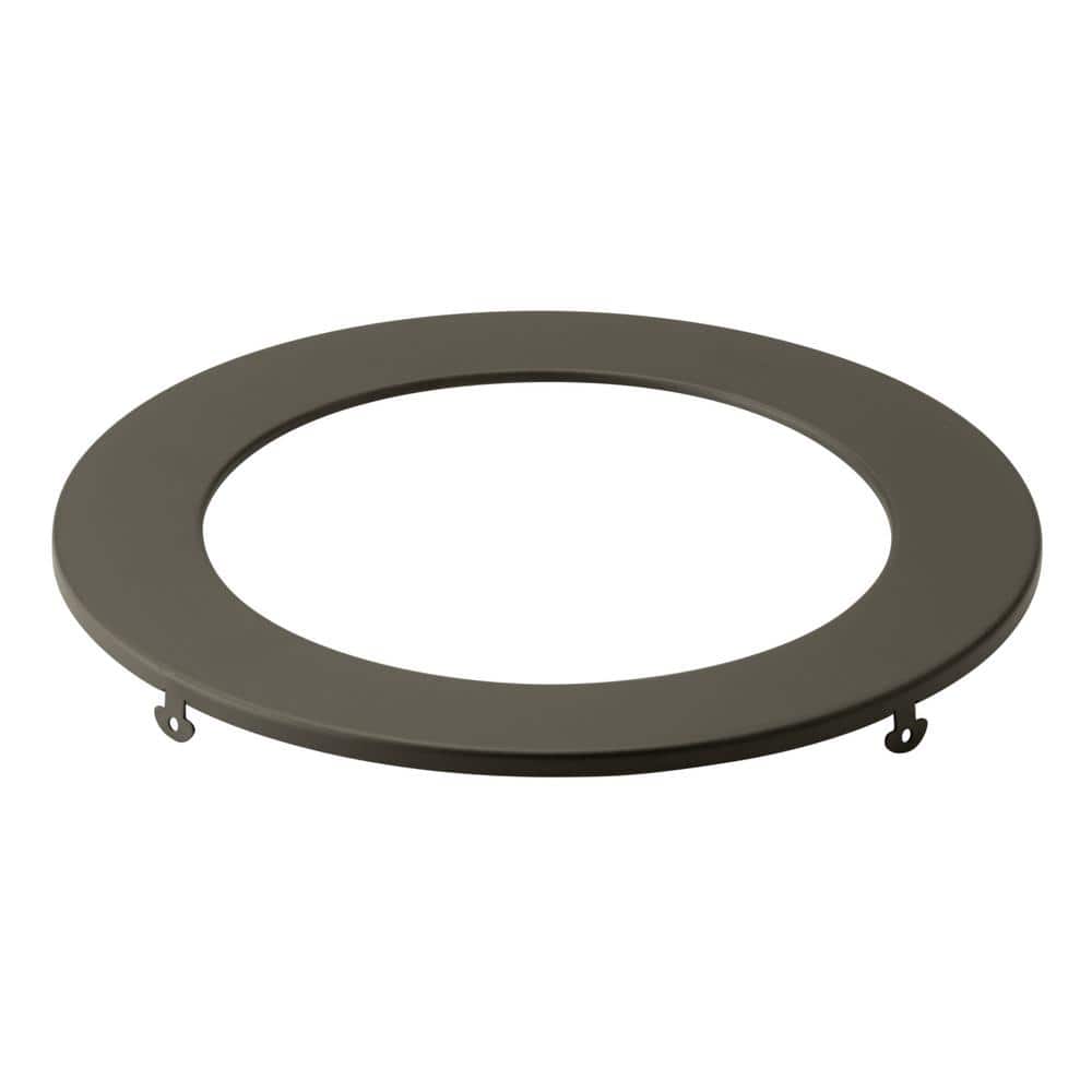 KICHLER Direct-to-Ceiling 6 in. Olde Bronze Round Ultra-Thin Recessed ...