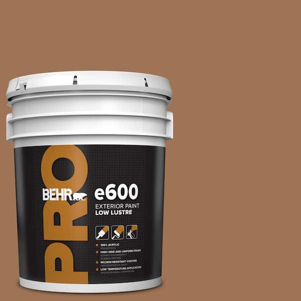 BEHR PRO 5 gal. #S240-6 Ranch Brown Low Luster Exterior Paint PR62305 ...