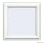 JELD-WEN 35.5 in. x 47.5 in. V-4500 Series White Vinyl Right-Handed ...