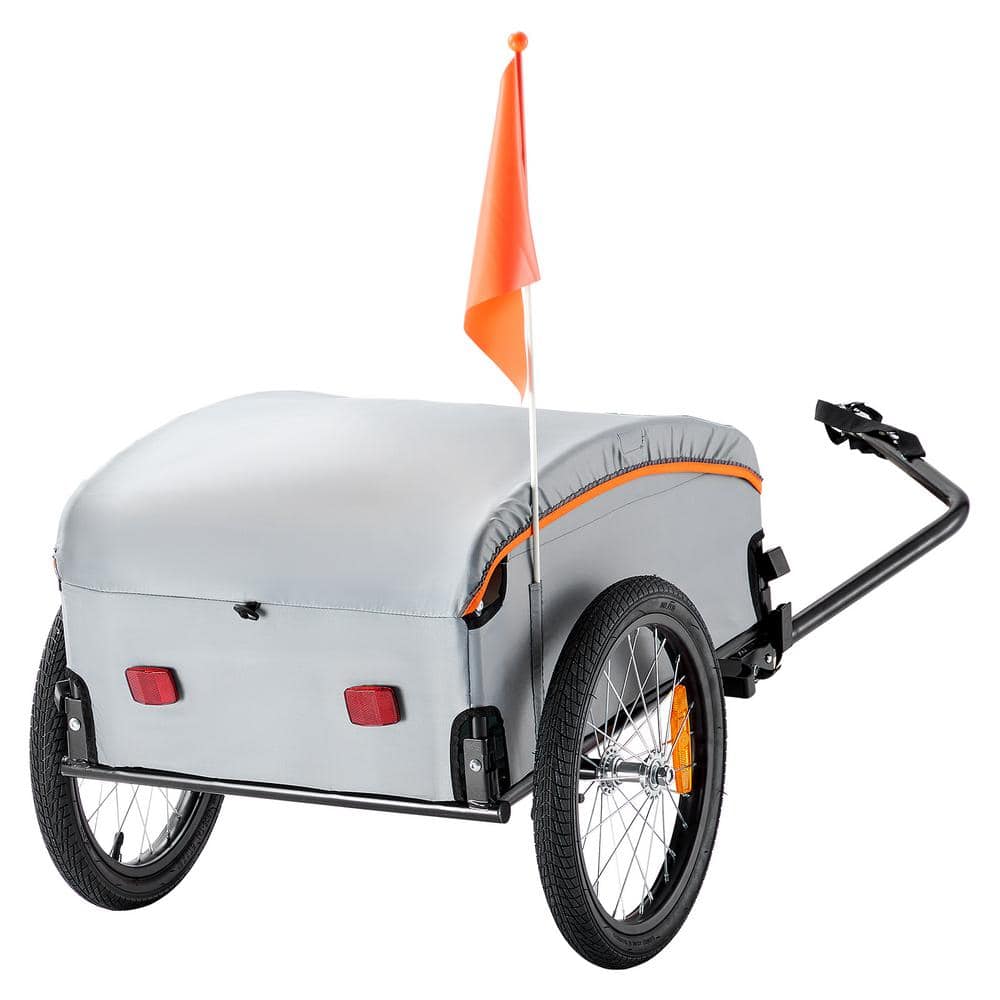 SVOPES Bicycle Trailer, 100 lbs. 3.27 cu. ft. Capacity, Metal, Durable ...