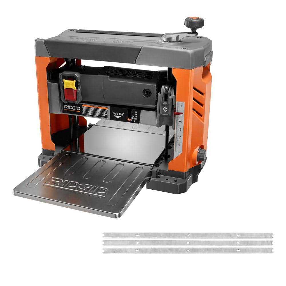 RIDGID 15 Amp Corded 13 in. Thickness Corded Planer with 13 in ...