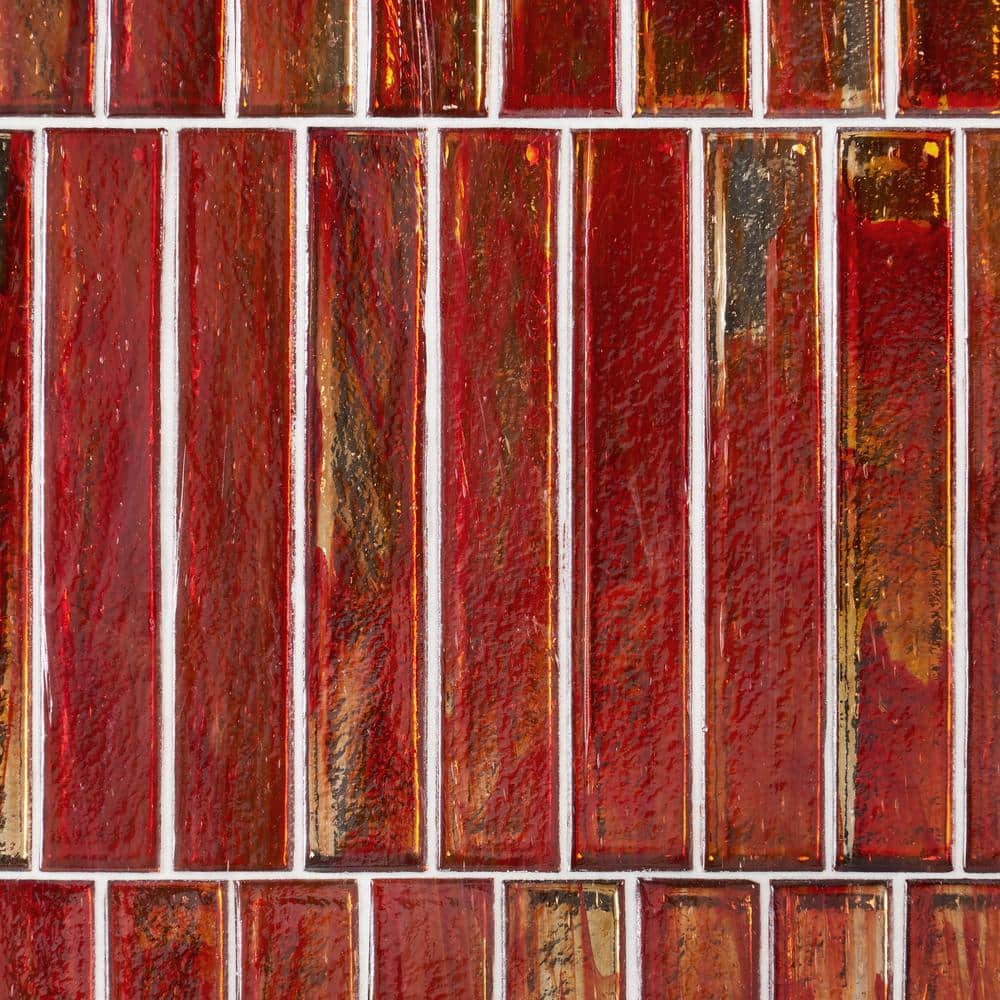 Ivy Hill Tile Fargin Brick Sunset Red 1.96 in. x 11.81 in. Polished ...